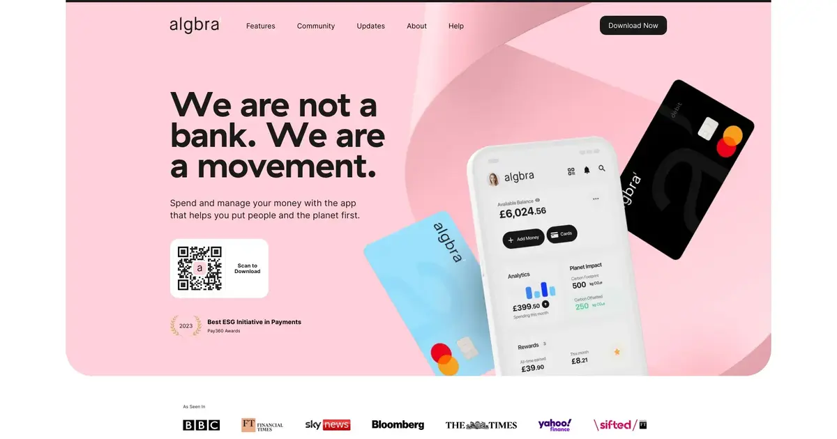 Algbra | Wir sind keine Bank. Wir sind eine Bewegung.