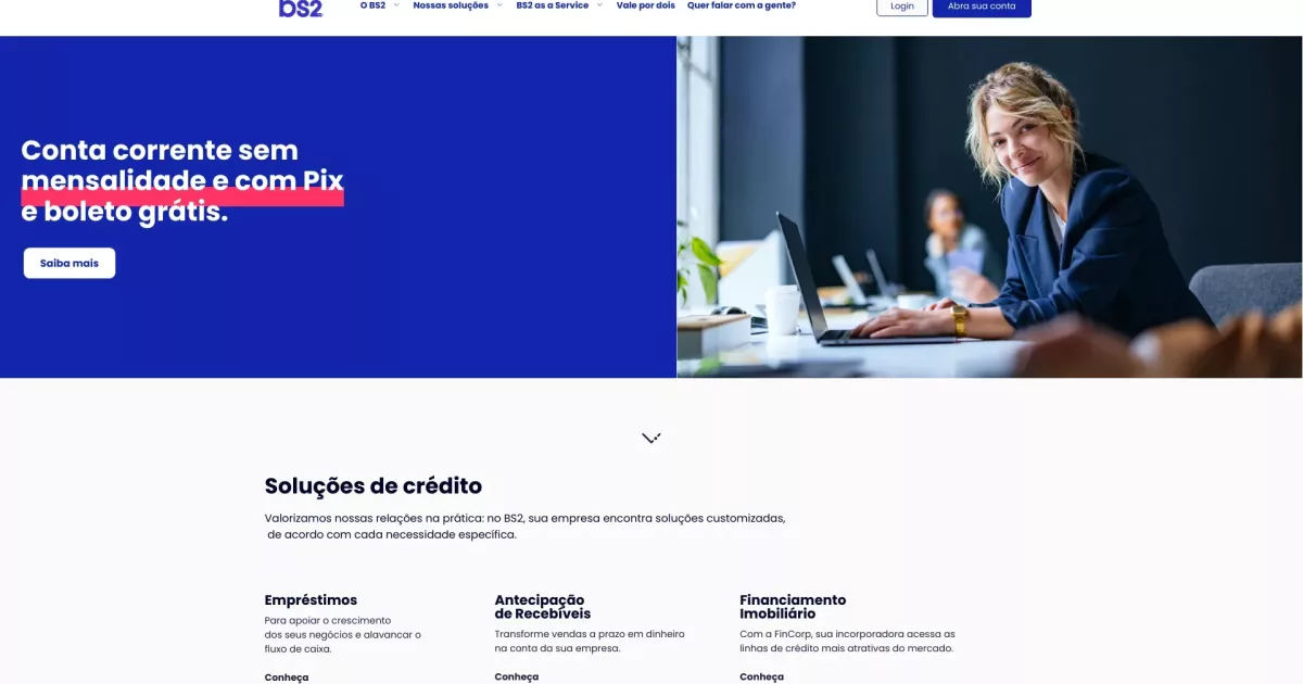 Banco BS2 | Your company's digital account